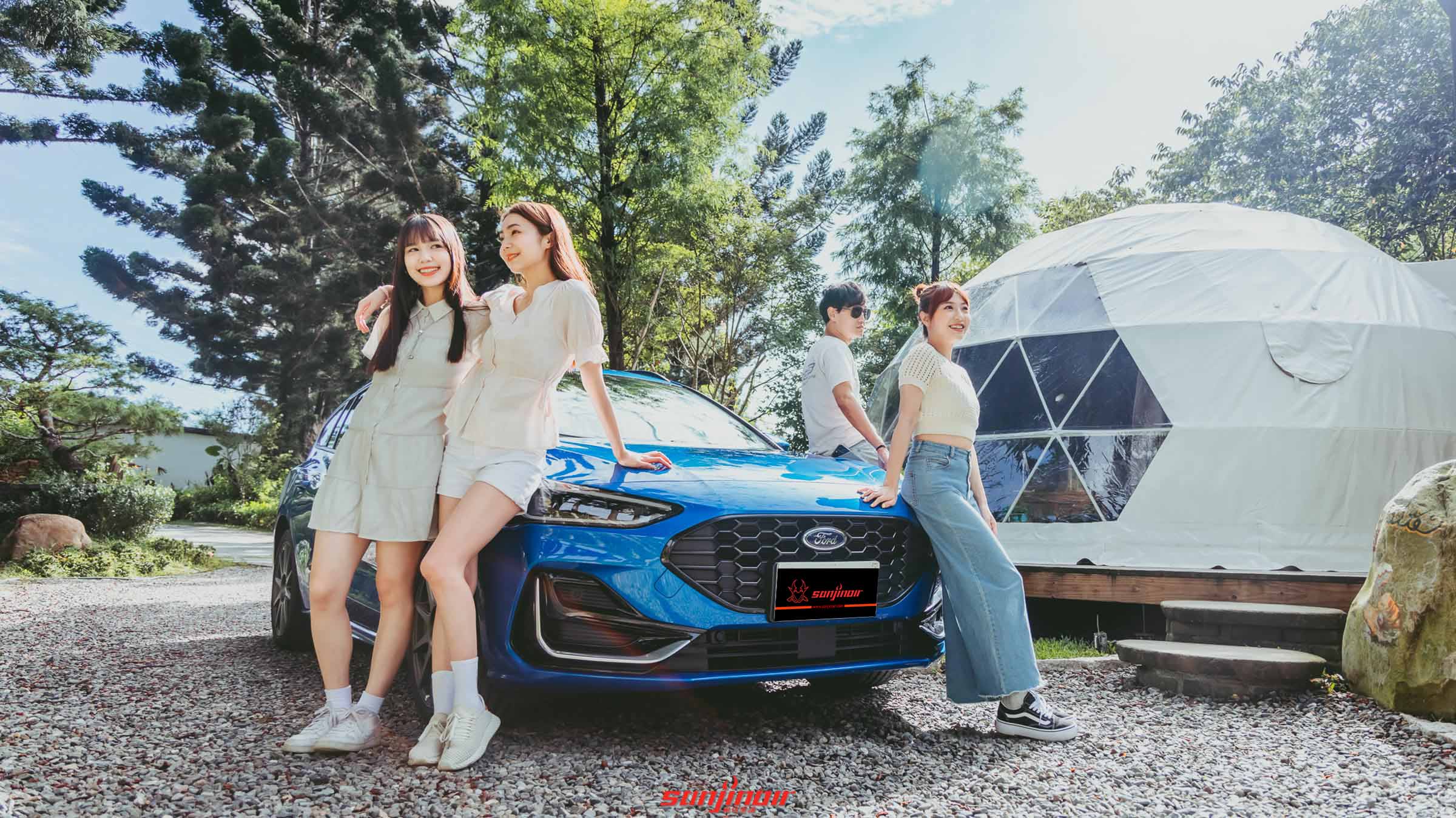 七月 - 南投，和Ford Focus Wagon徜徉山林的四人露營 | SanjiNoir 黑侍樂讀