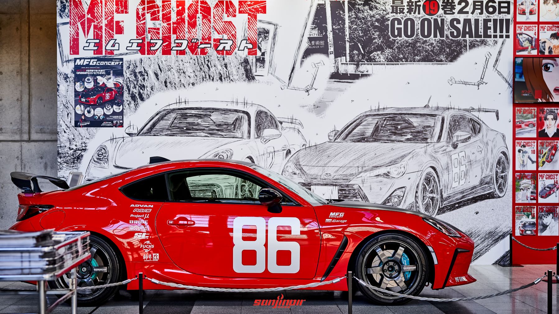 2024東京改裝車展現場｜拓海的繼承人是你！《MF GHOST》1:1改裝 GR86登場，這次還能再次稱霸山道？！ | SanjiNoir 黑侍樂讀