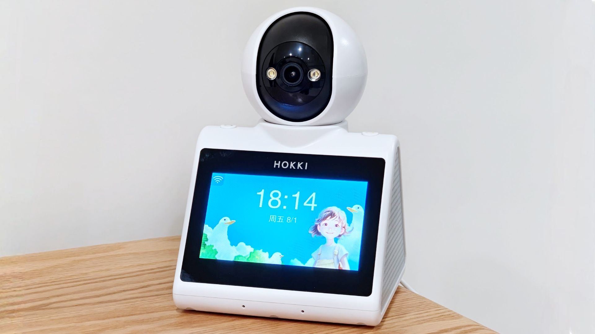 送到心坎的父親節禮物！HOKKI 視福氣雙向視訊智慧攝影機 4.3 吋大螢幕 + 一鍵通話，陪伴守護一次到位 | SanjiNoir 黑侍樂讀